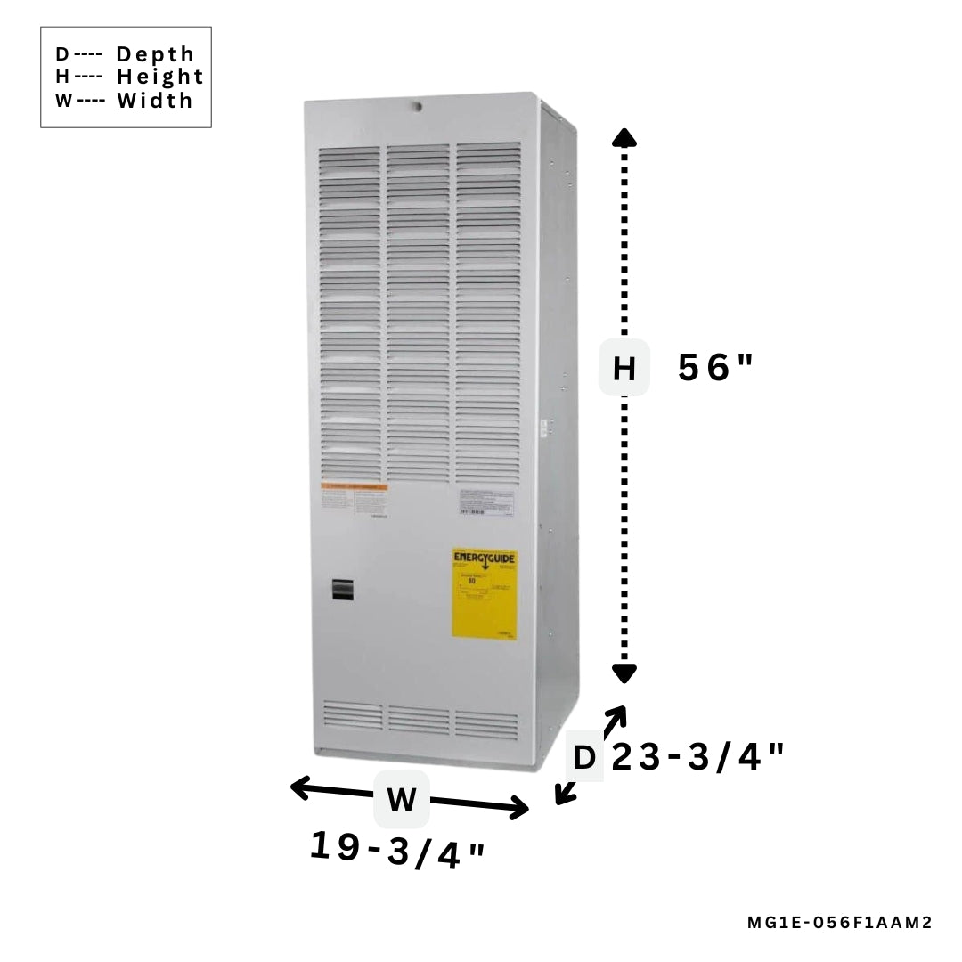 Intertherm MG1E-056F1AAM2 80% AFUE Gas Furnace (Manufactured Homes ...