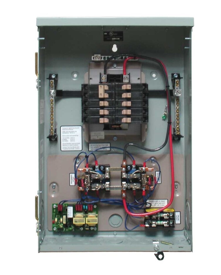 Rheem 50A 10-Circuit Transfer Switch, NEMA 3R, ACCMP Pre-Wired, 5-year ...