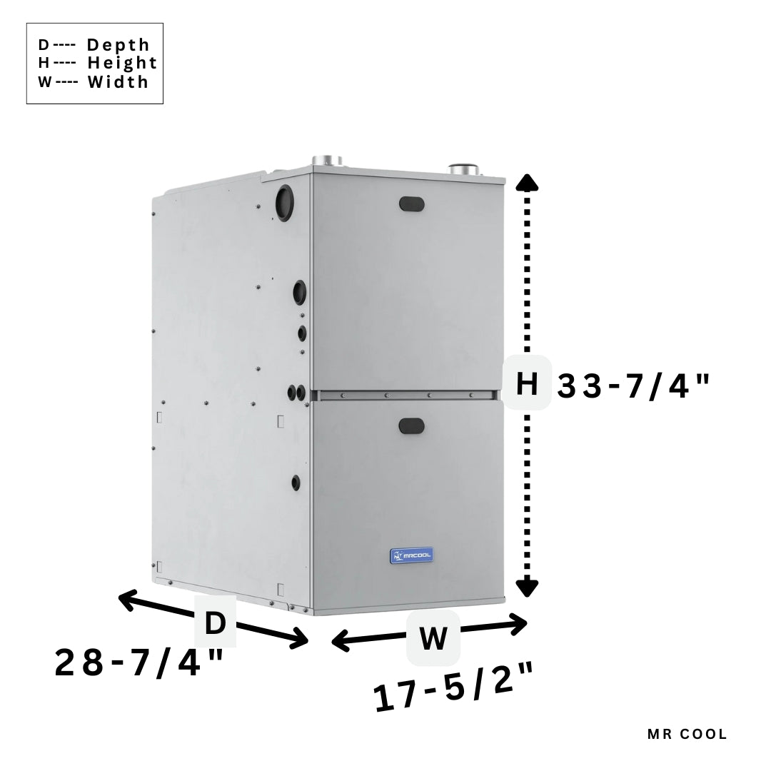 MRCOOL VersaPro Gas Furnace 60,000 BTU 96% AFUE | MGM96EE060B3NB ...