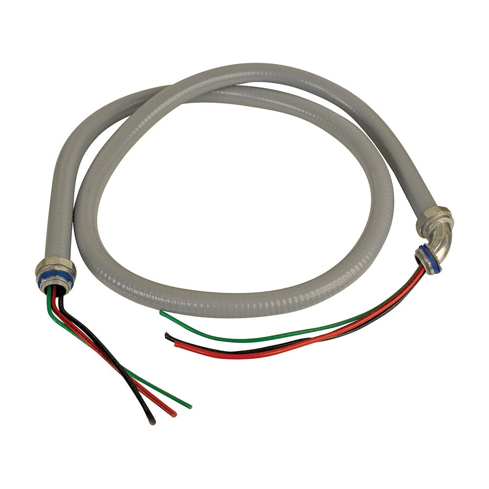 Conduit Whip, Metallic Liquid-Tight Flexible, 0.5 in, 10 AWG 84132 ...