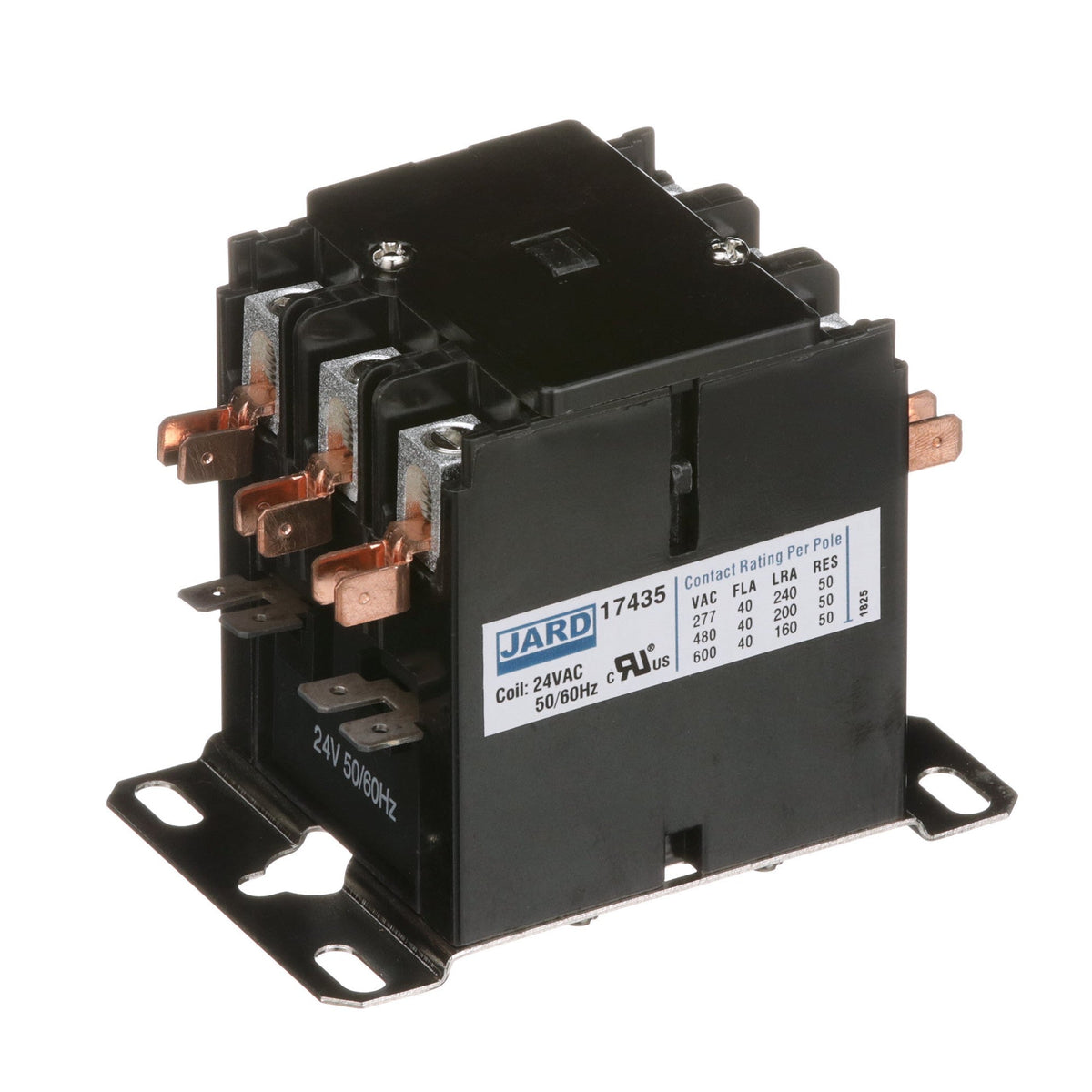 Contactor, 24 V, 40 A, 3 Poles, Meets CUL, UL PPCON3P40A24V
