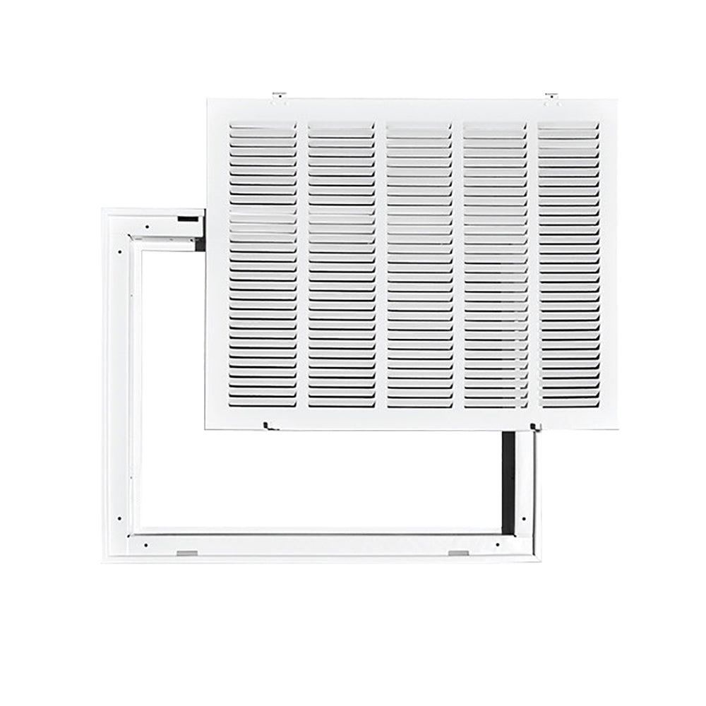 Filter Grille, Stamped Removable Face Return Air, 20 in WD 190RF20X20