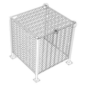 TREX3X3 3X3 CAGE W/LOCK W/O BACK PANEL