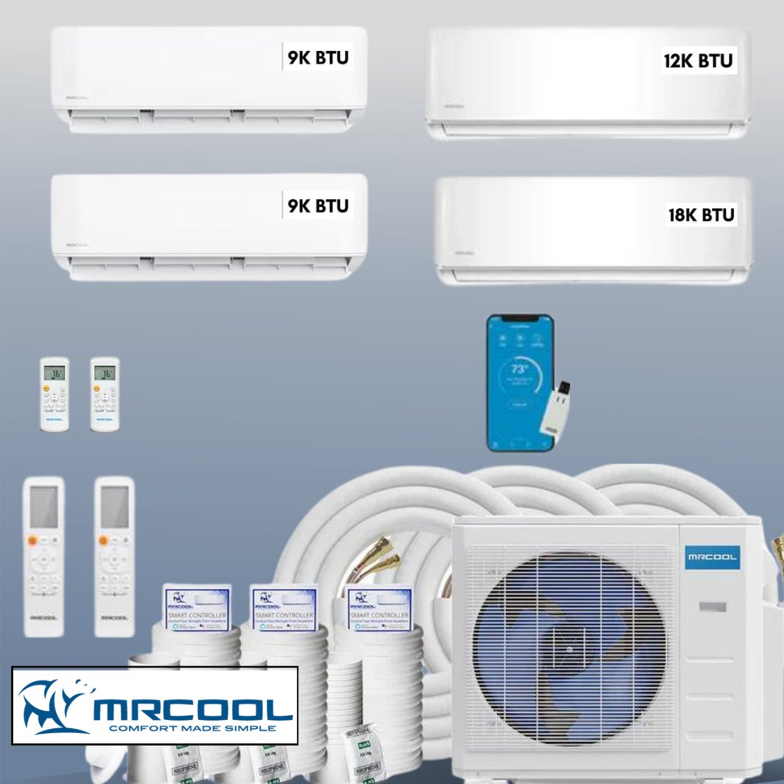 MRCOOL DIY Mini Split| AC & Heat Pump| DIY-B-448HP09091218 ...
